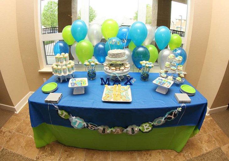 37 Creative Spring Baby Shower Ideas For Boys | Table Decorating Ideas